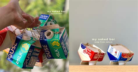 My Naked Bar Singaporean Soap Bars Packaged In Milk Cartons