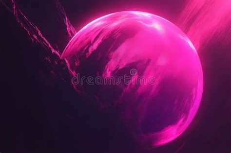 Abstract Glowing Sphere Texture Dynamic Pink And Purple Gradients Radiating Vibrant Energy