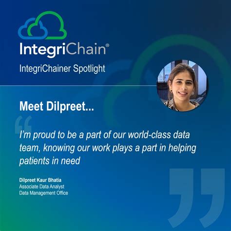 Integrichain On Linkedin Dilpreet Kaur Bhatia Is A Valued Member Of