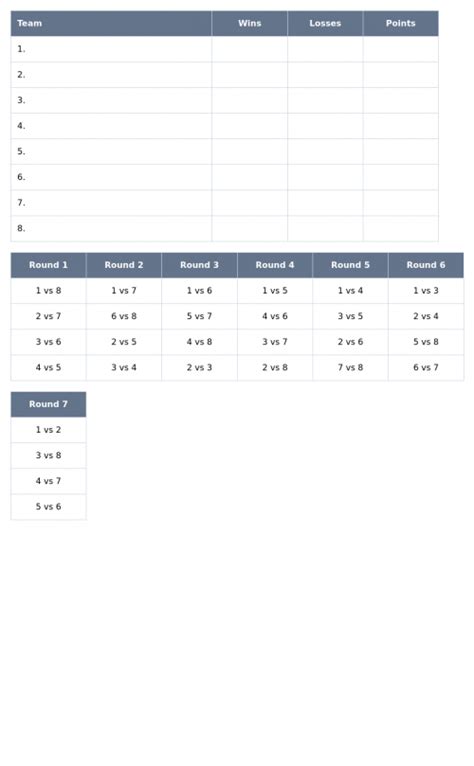 Round Robin Generator Free Online Tournament Maker Pdf And Csv
