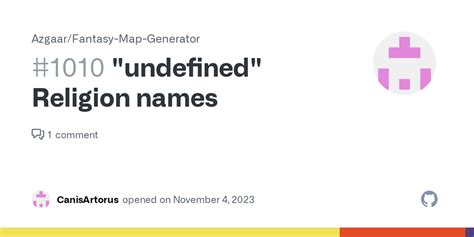 Undefined Religion Names · Issue 1010 · Azgaarfantasy Map Generator · Github