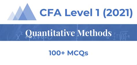 CFA Level 1 Quantitative Methods Practice AlphaBetaPrep