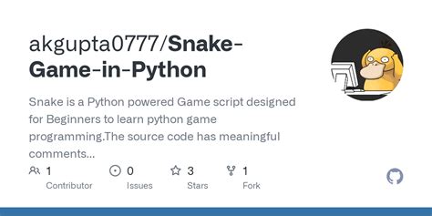 Github Akgupta0777snake Game In Python Snake Is A Python Powered