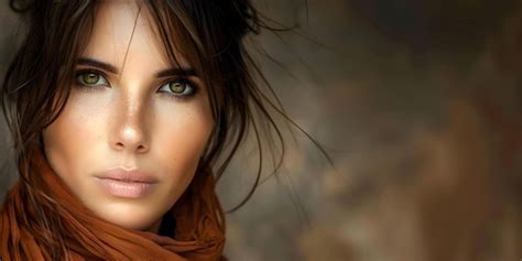 Portrait Of A Woman In Her S Captured With A Somber Expression Concept