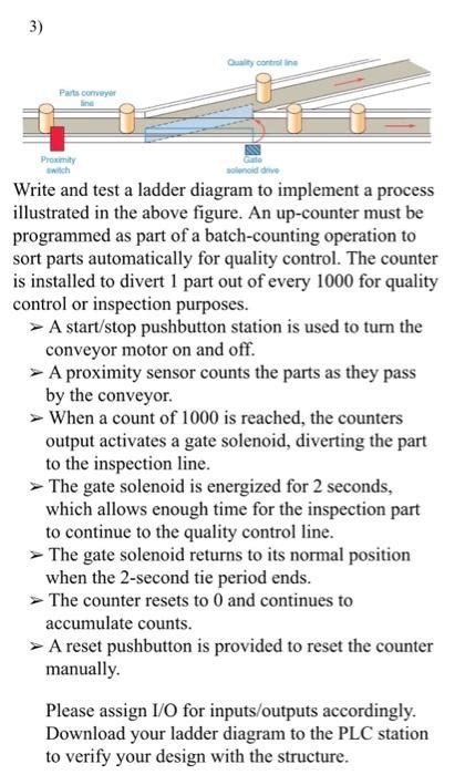 Solved Write And Test A Ladder Diagram To Implement A Chegg