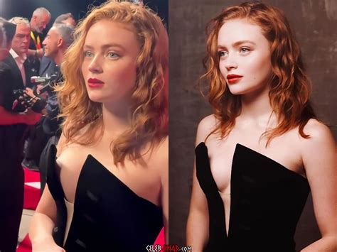 Sadie Sink Teasing Her Tits In A Fancy Gown