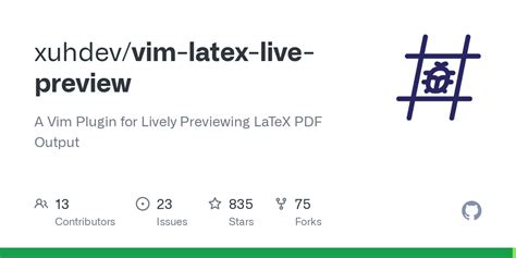 Github Xuhdevvim Latex Live Preview A Vim Plugin For Lively Previewing Latex Pdf Output