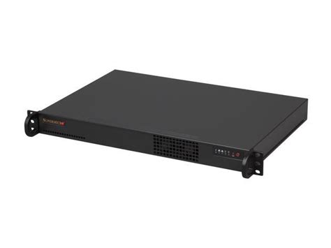 supermicro superchassis cse 510 200b black 1u rackmount server case