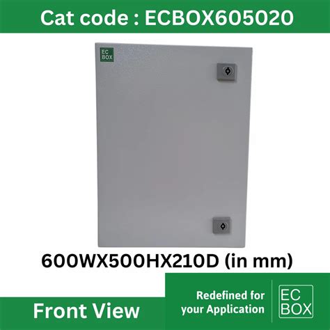Mild Steel Single Door Ecbox605020 Control Panel Box For Electronics