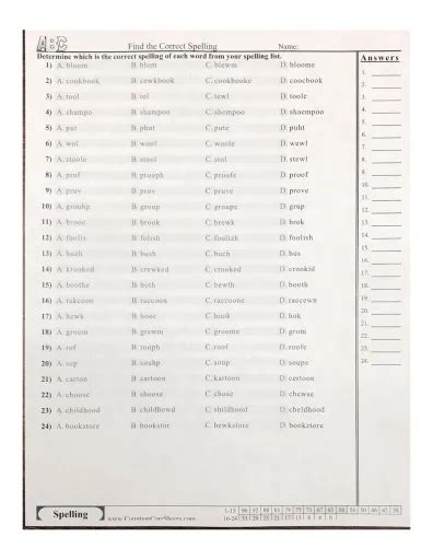 Hmh Spelling Module 3 Week 1 Test Interactive Worksheet Edform