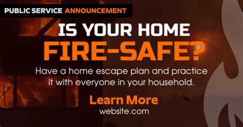 Fire Safety Psa Facebook Ad Brandcrowd Facebook Ad Maker