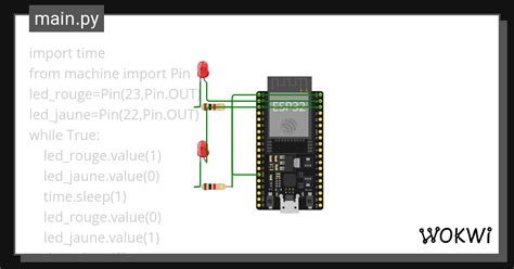 Clignoter Lampes Led Wokwi Esp Stm Arduino Simulator