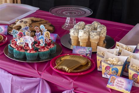 Shimmer And Shine Birthday Party Food Style Within Grace