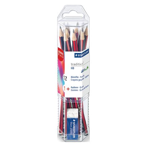 Crayon à Papier Staedtler Tradition 110 Hb Pack De 12 Gomme