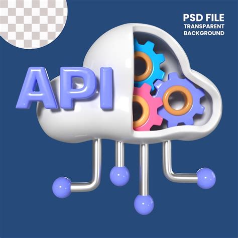 Premium Psd Api 3d Illustration Icon