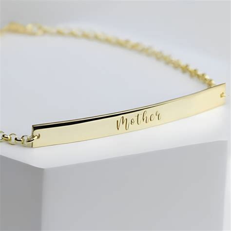 Silver Name Bar Bracelet Skudd1120 Print On Demand