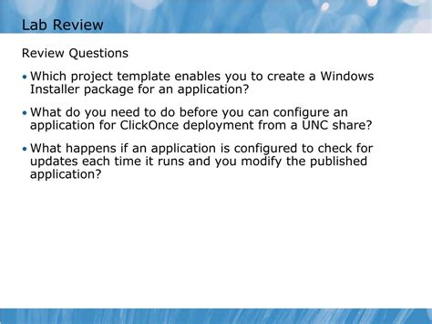 Ppt Module 15 Configuring And Deploying Windows Client Applications