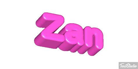 Zan Name Animated  Logo Designs