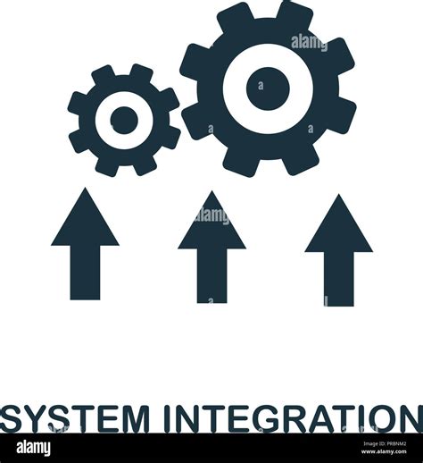System Integration Icon Simple Style Design From Industry 40
