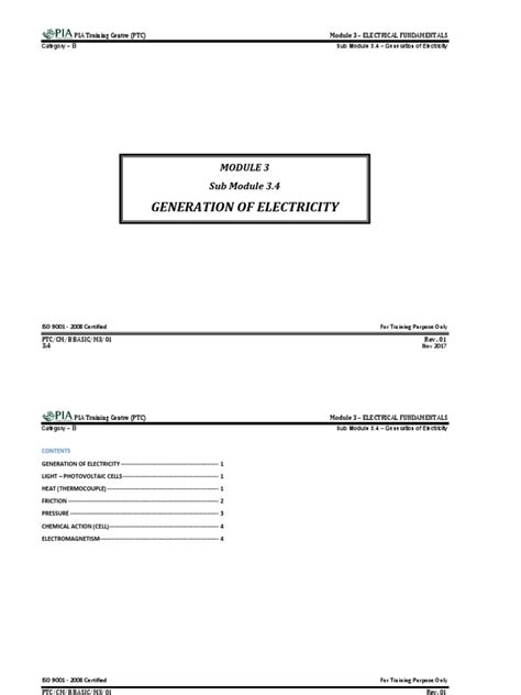 sub module 3 4 gen of electricity final pdf solar cell magnetic field