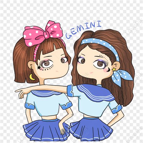 12 조디악 Sucai 소녀 카드 선물 일러스트 어린이 캐릭터보유쾌활한 Png 일러스트 무료 다운로드 Lovepik