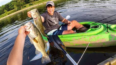 Crazy Topwater Bass Fishing Action On The Kayak Youtube