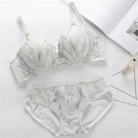 Сексуальный кружевной комплект нижнего белья пуш ап для женщин Интимные чашки в виде раковины