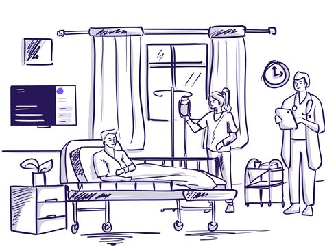 How To Draw A Hospital Room Step By Step