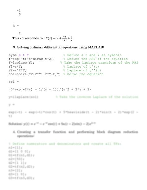 SOLUTION Control Theory Matlab Examples Studypool