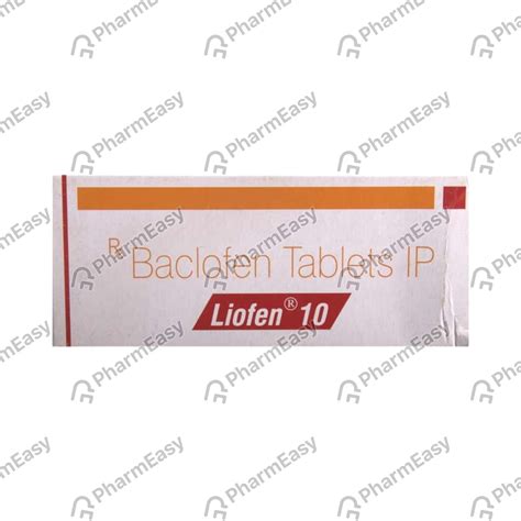 Buy Liofen 10 Mg Tablet 15 Online At Flat 15 Off Pharmeasy