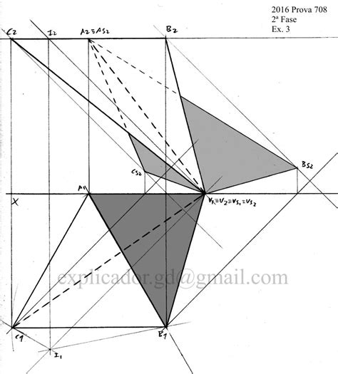 Geometria Descritiva Geometria Descritiva A prova 708 2016 2ª fase