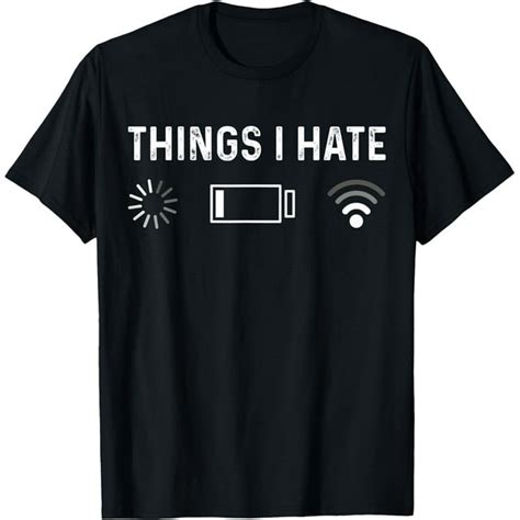 Funny Programmer Things I Hate Gamer It Cyber Humor T Shirtpurple