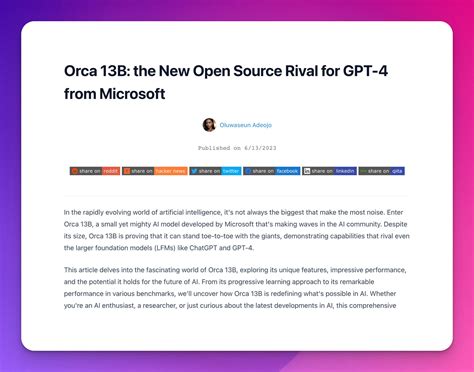 Datachazgpt 🤯 Not A Bot On Twitter Microsoft Just Released A New Llm Model Called Orca A