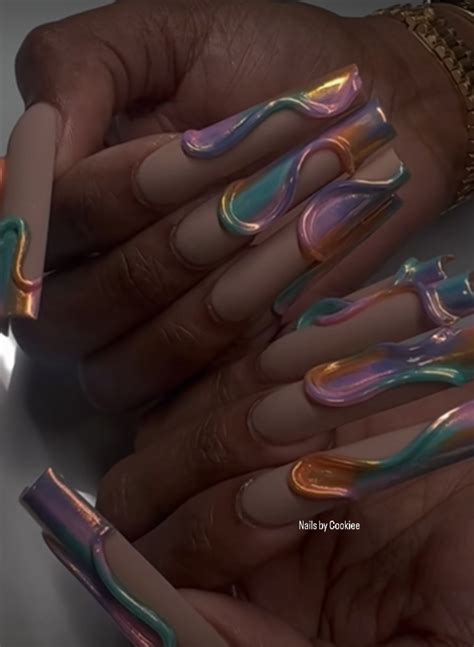 Pin By Krissy Jay On Makeup And Beauty Long Acrylic Nails Long Square