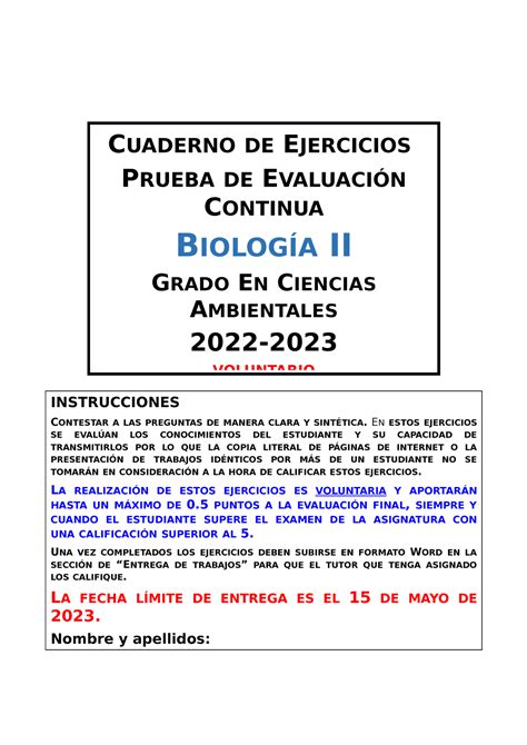 Pec Ejercicio Prueba Evaluación Continua Pec 2023 Con Una Nota De 9 Cuaderno De Ejercicios