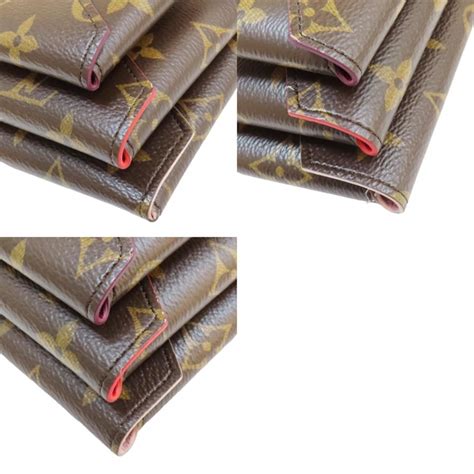 【二手名牌brand Off】louis Vuitton Lv 路易威登 棕色 原花 帆布 Kirigami Pochette 三合一手拿包