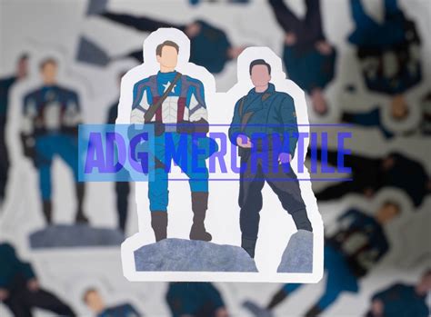Clearance Steve And Bucky Howling Commandos Marvel Sticker M48 Etsy