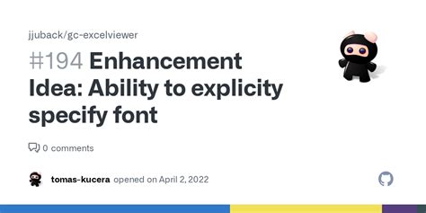 Enhancement Idea Ability To Explicity Specify Font Issue 194