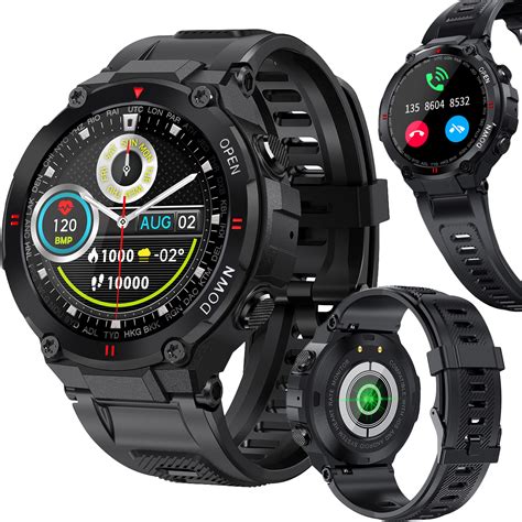 SMARTWATCH MĘSKI ZEGAREK SPORTOWY WODOODPORNY PULS Sklep Opinie