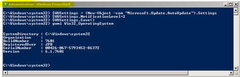 Error When Setting Windows Updates Preferences From Powershell Stack