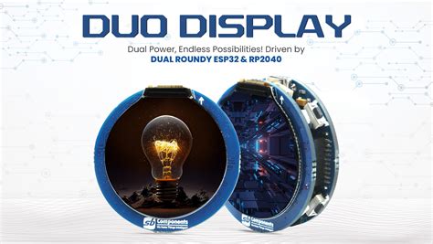 Dual Roundy Display 128″ Based On Esp32 And Rp2040 Oz Robotics