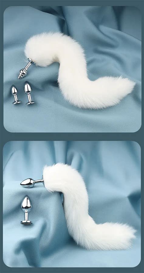 Detachable Faux Fur Fox Tail Metal Anal Plug Three Plug Butt Temu