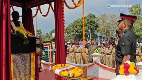 Indian Army Unveils Bust Of 1971 Indo Pak War Hero 2nd Lt Radha Mohan