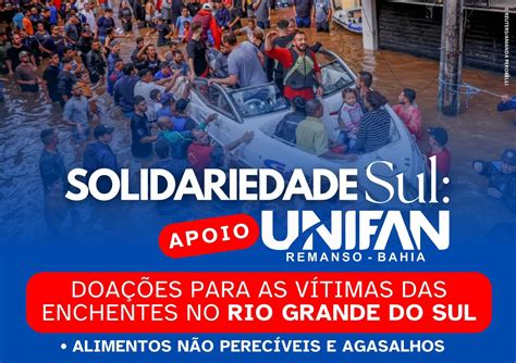 Unifan Em Remanso Inicia Campanha De Solidariedade Para Vítimas De
