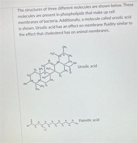Solved The Structures Of Three Different Molecules Are Shown