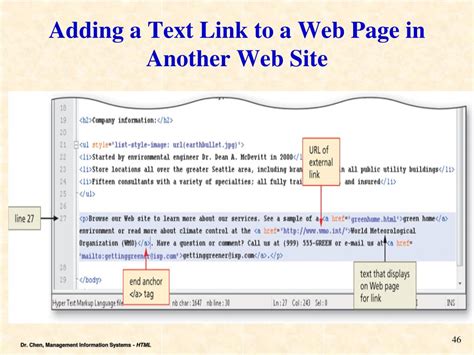 ppt chapter 3 creating web pages with links images and embedded