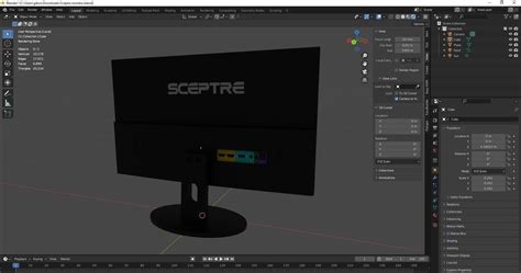 3d Model Desktop Moniter Vr Ar Low Poly Cgtrader