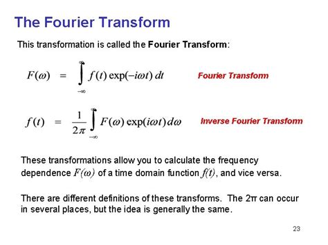 Fourier Series The Fourier Transform What Is The
