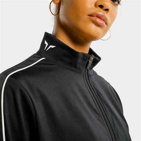 Ae Noor Track Top Black Workout Shirts Women Squatwolf