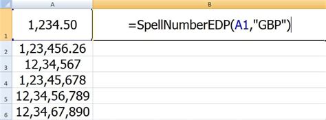 SpellNumber Great Britain Pound Function In Excel ExcelDataPro